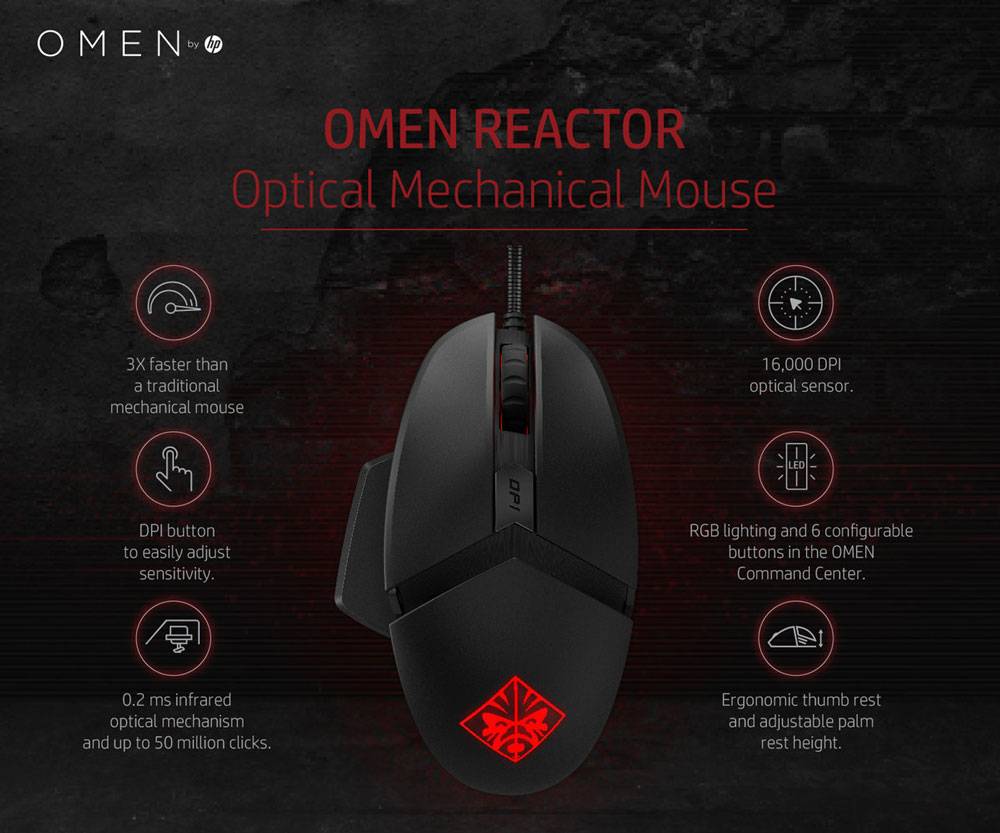 OMEN BUNDLE - OMEN REACTOR MOUSE AND STEELSERIES GAMING KEYBOARD