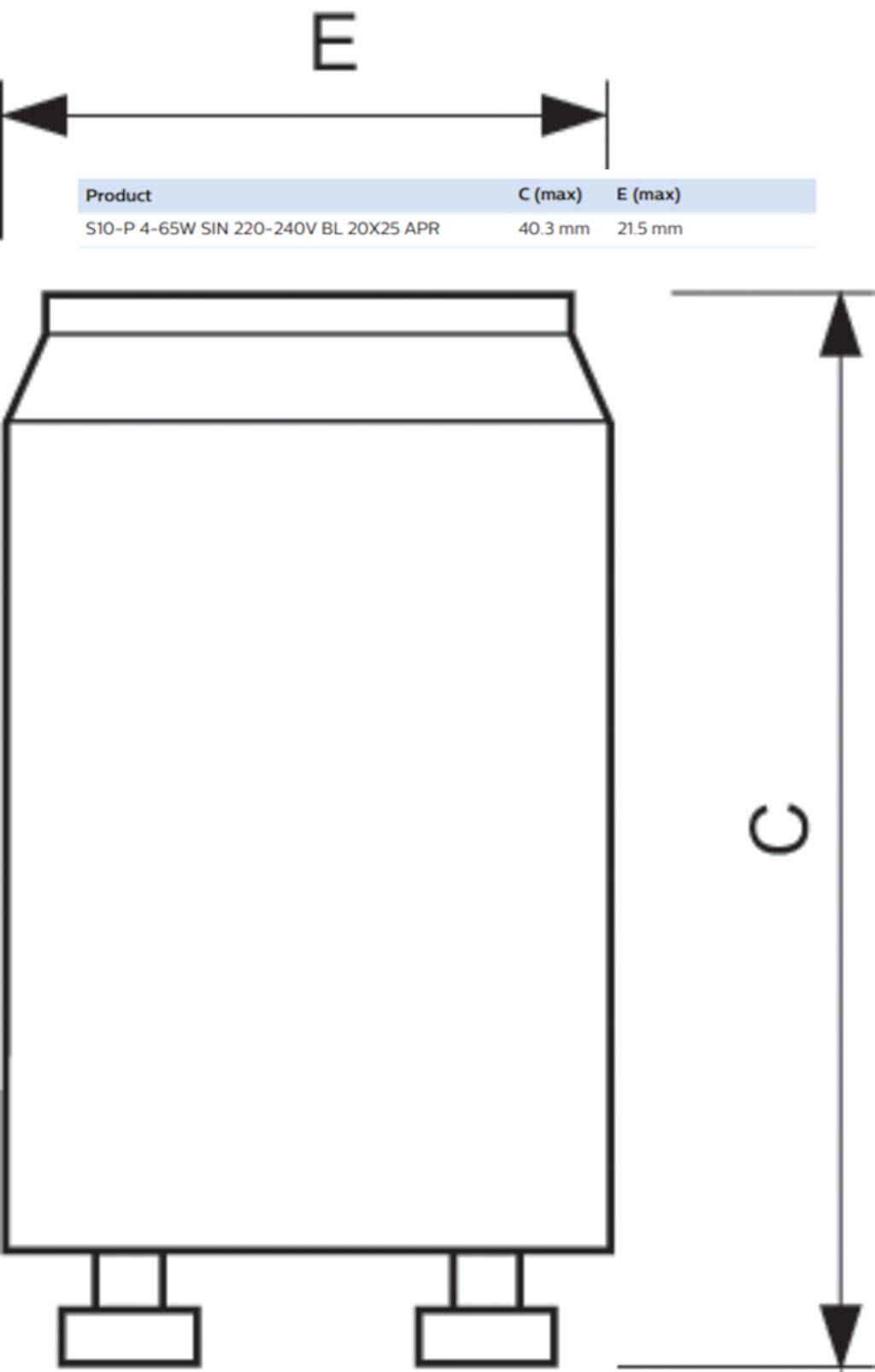 Philips S10 4-65W Blue Performance Starter (1box/25pcs)